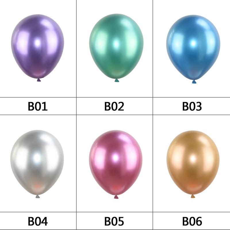 Buy 10pcs 12inch Metallic Latex Balloon Thick Pearly Metal Balloons ...