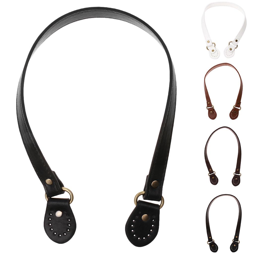 Buy Replacement PU Leather Handle DIY Strap Strip Purse Bag Band Brown ...
