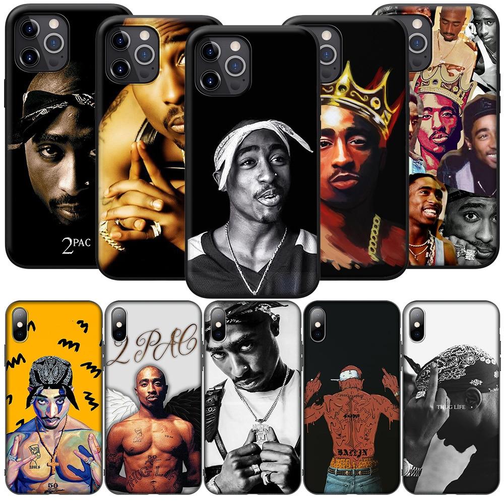 Buy GX4 2Pac Tupac Shakur Silicone Soft Case for iPhone 13 12 Mini 11 ...