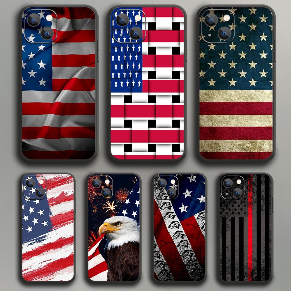 Buy American USA Flag Phone Case Cover For iPhone Xiaomi Redmi Samsung ...