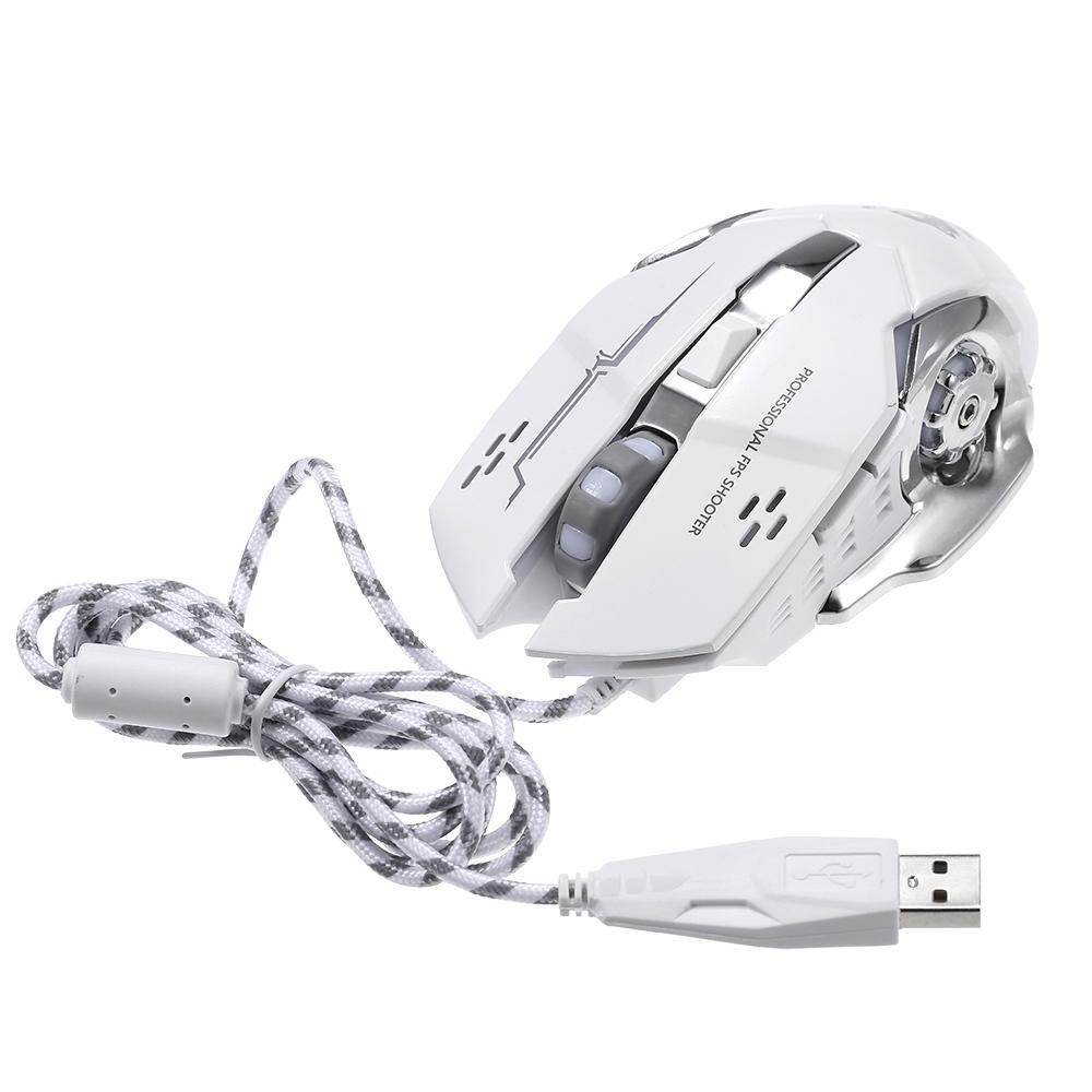 Buy Free Wolf Wired Gaming Mouse Professional FPS Mouse with 4000DPI ...
