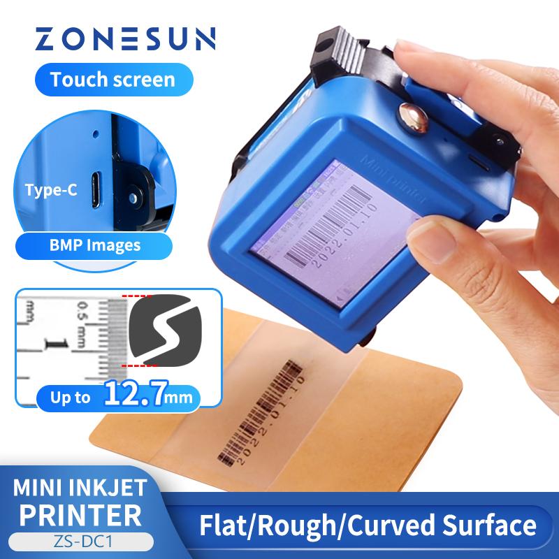ZONESUN ZS-DC1 Handheld Tintenstrahldrucker Portable Date Coding ...