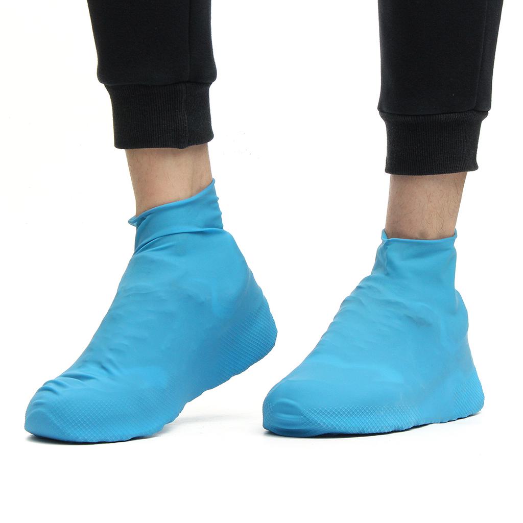 Anti-slip Reusable Latex Shoe Covers Waterproof Rain Boot Overshoes ...