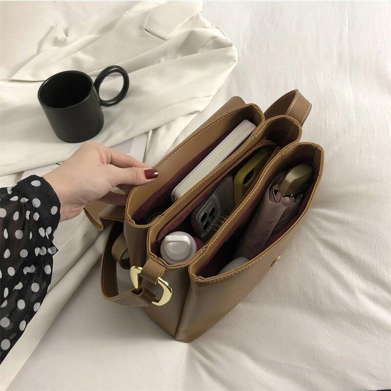 Cheap Large Capacity Retro Pu Leather Big Crossbody Shoulder Bags For ...
