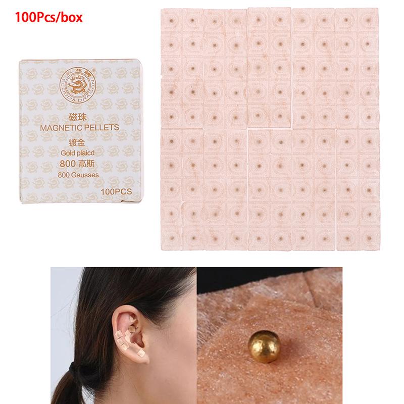 Buy 100Pcs Body Ear Seeds Stickers Magnetic Acupuncture Points Acupoint ...