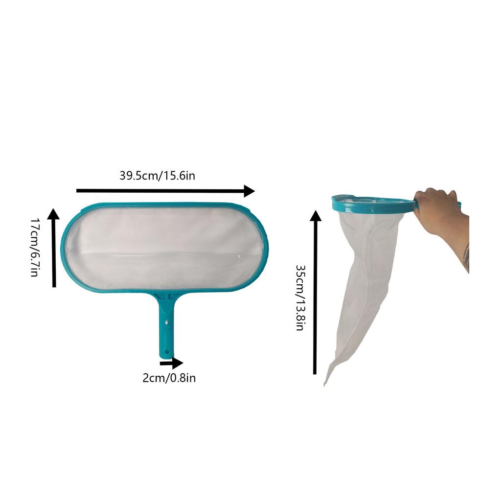 Buy Swimming Pool Fishing Net Skimmer Pond Bathtub Leaf Deep Water ...