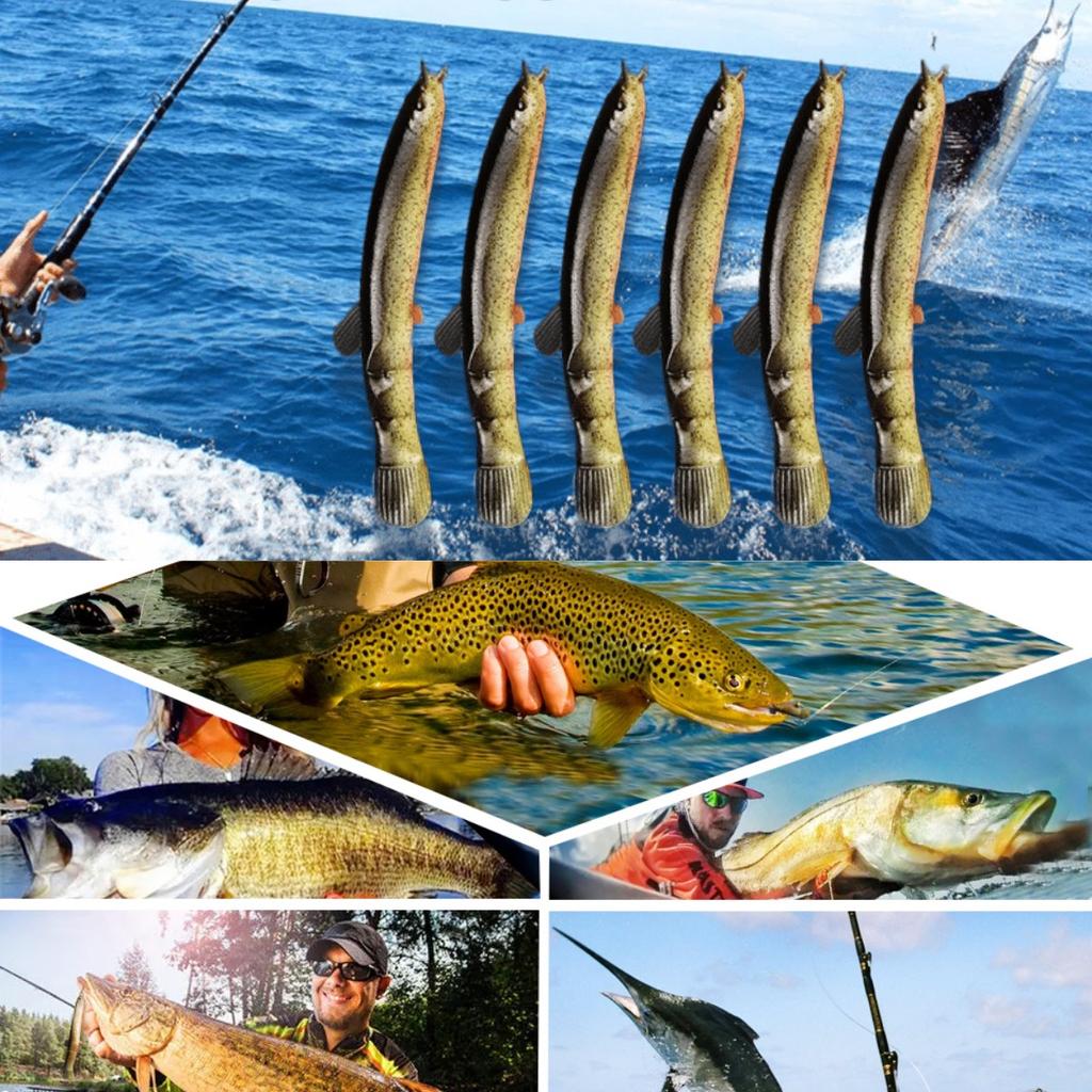Buy Soft Bionic Loach Fishing Lure, Reusable Soft Slow Sinking Swimbait ...