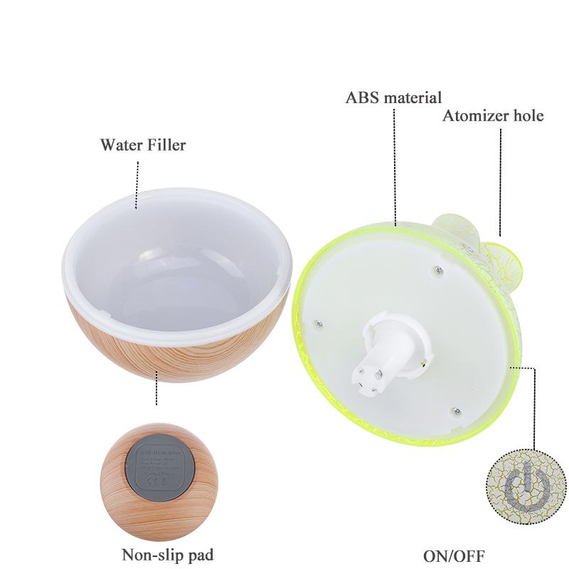 Buy Usb Electric Aroma Air Diffuser Wood Ultrasonic Air Humidifier ...