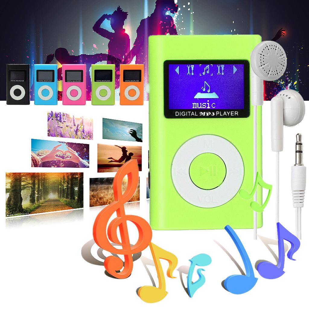 Buy Mini Digital MP3 Music Player +Earphone LCD Screen Support 32GB ...