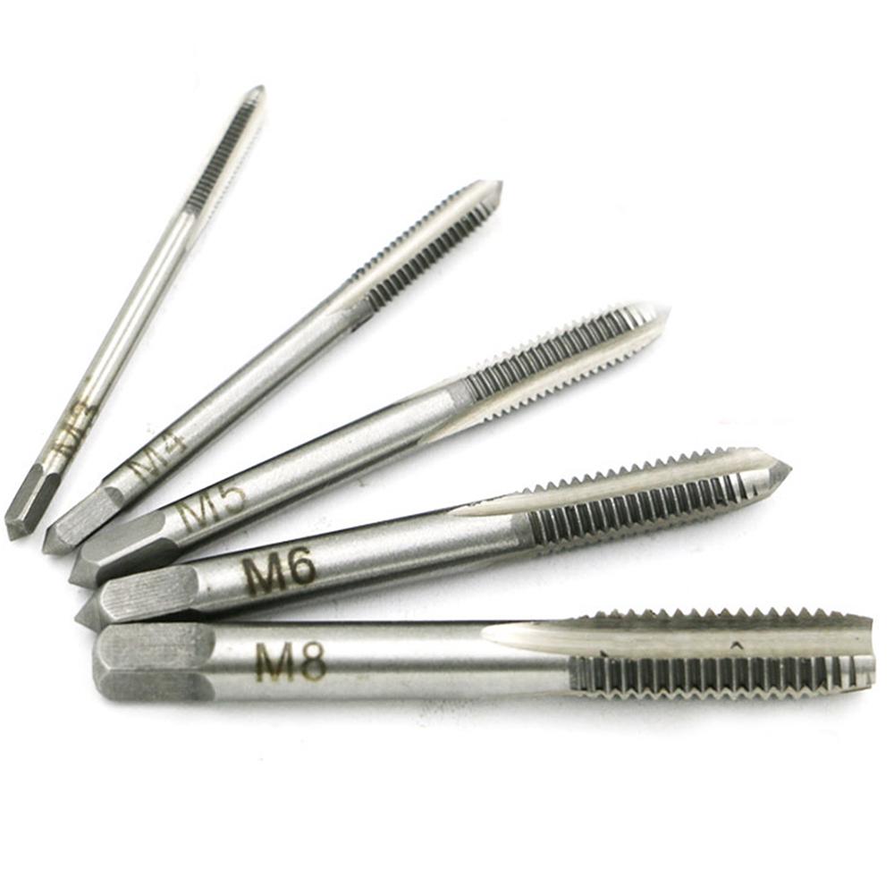 Buy 5pcs HSS Metric Plug Hand Tapper Set Screw Thread Tap Drill Bit M3 ...
