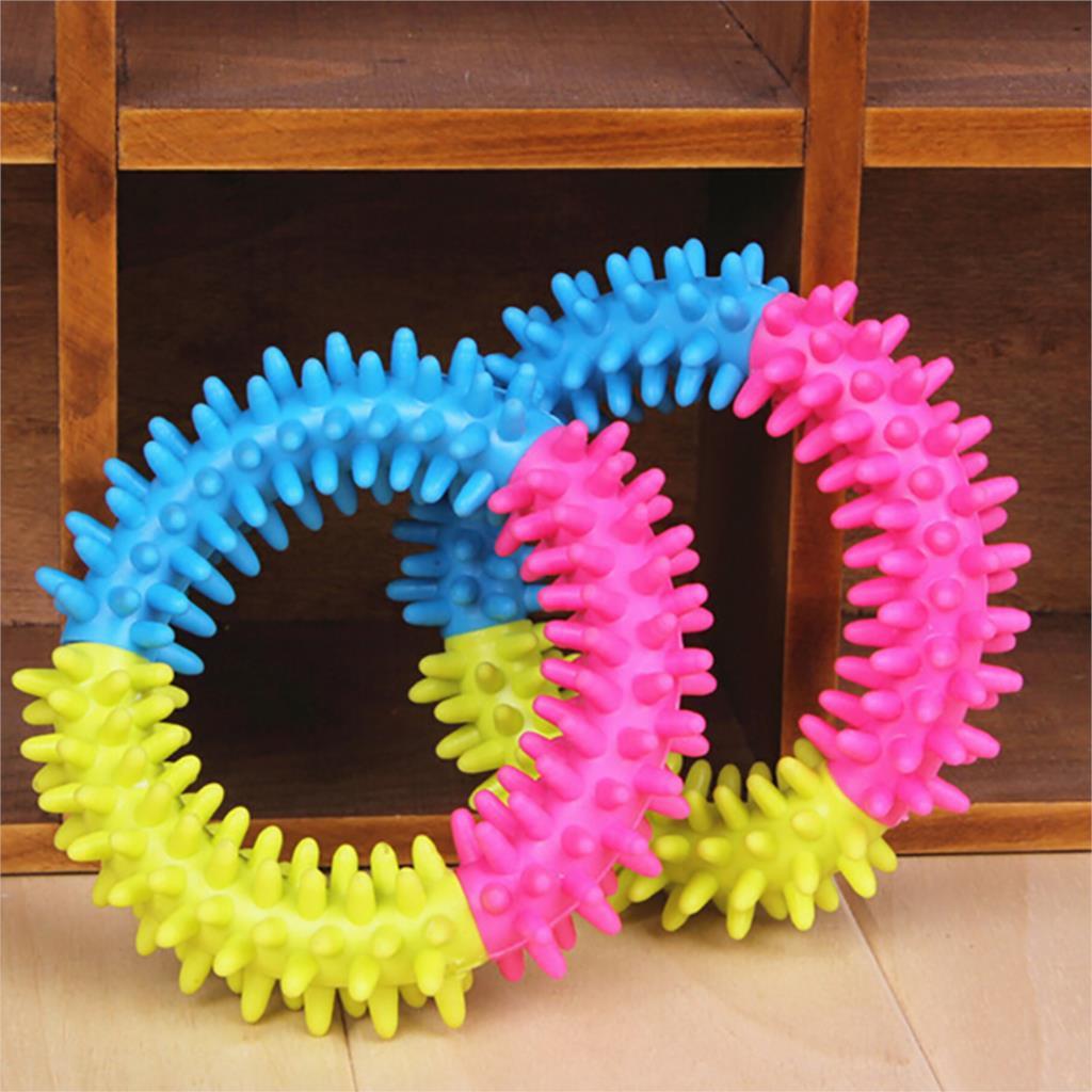 1 Piece Rubber Pet Dog Puppy Dental Chew Ring Play Toy uygun fiyatlı ...