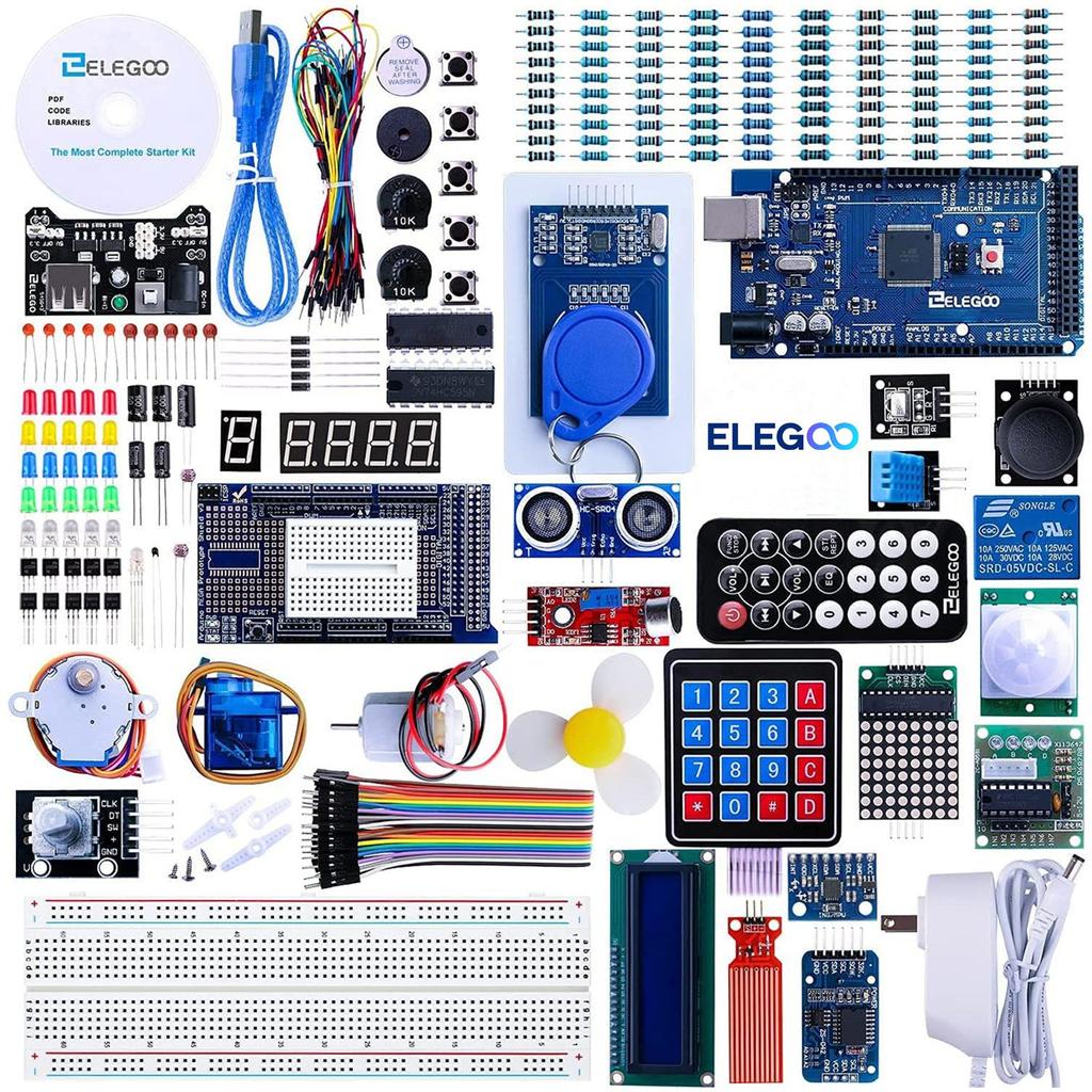 Cumpără Proiectul ELEGOO Arduino Mega R3 Cel mai complet kit de pornire ...