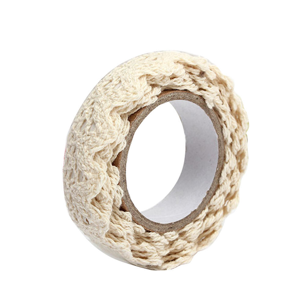 Cheap 1Xfabric Lace Roll Washi Diy Decorative Sticky Ribbon Masking ...