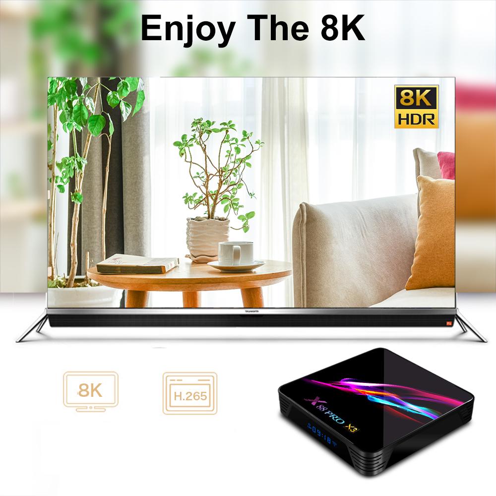 X88 Pro X3 Smart Android 9.0 TV Box S905X3 Cortex-A55 Quad Core 64 Bit ...