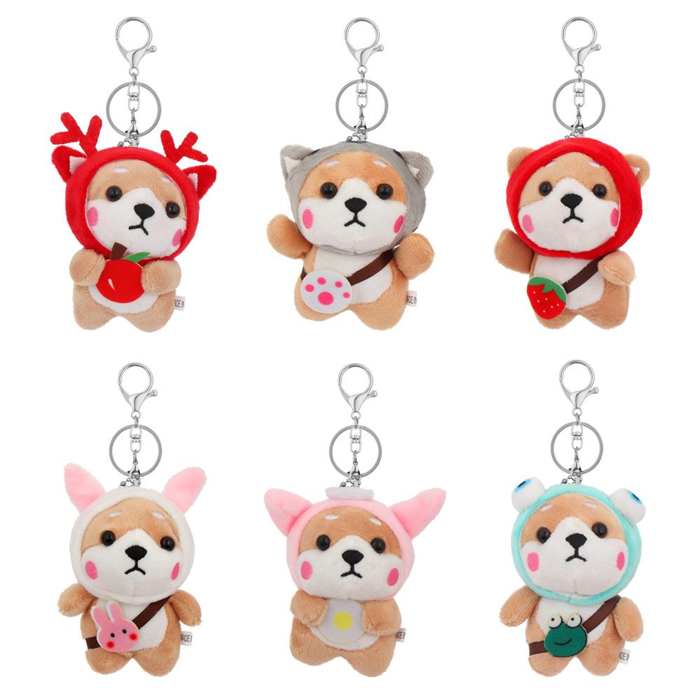 Soft Backpack Cute School Bag Toys Keyring Puppy Pendant Plush Doll ...