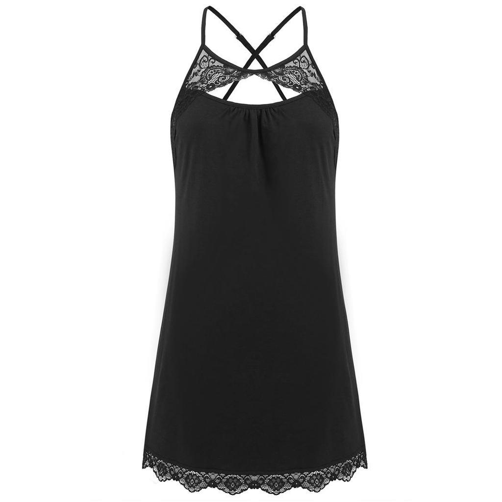 Buy Women Chemises Lingerie Mini Babydoll Sleepwear Strappy Lace ...