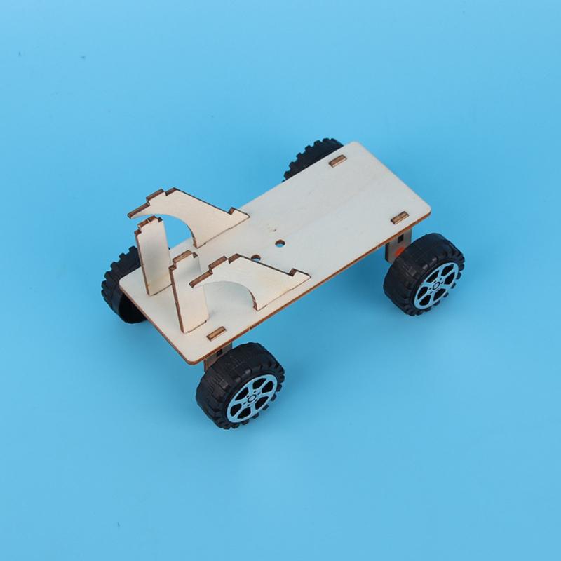 Buy Wooden DIY Wind Car Assembly Model Kit Science Experiment ...