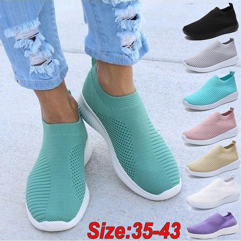 Satın alın Women's Mesh Shoes Breathable Mesh Platform Shoes Plus Size ...