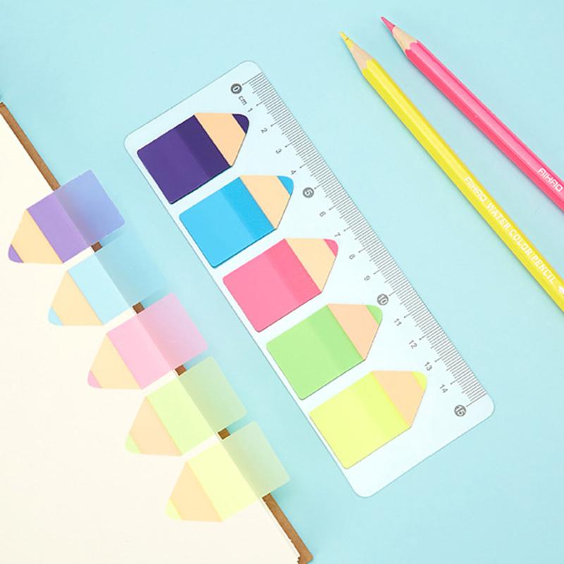 Buy Fluorescent Clear Sticker Memo Flags Post It Bookmark Index Pad Tab ...