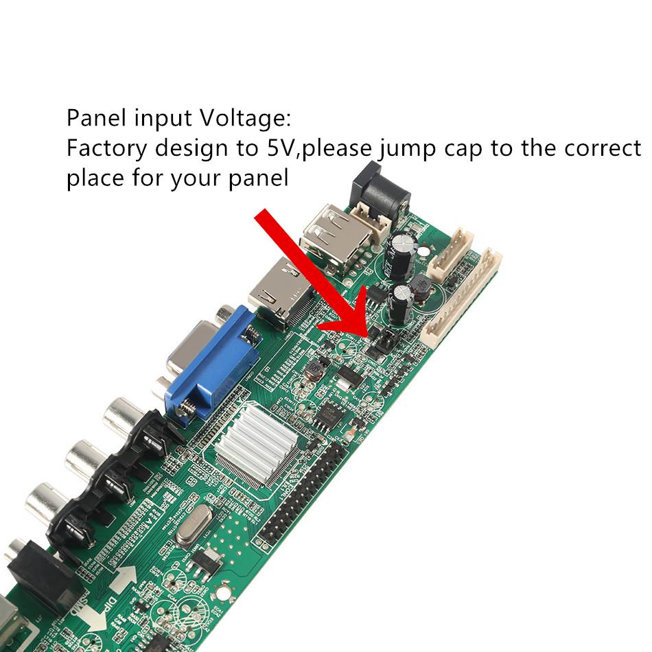 Buy 3663 Digital Signal Universal LCD TV Controller Driver Board+7 Key ...