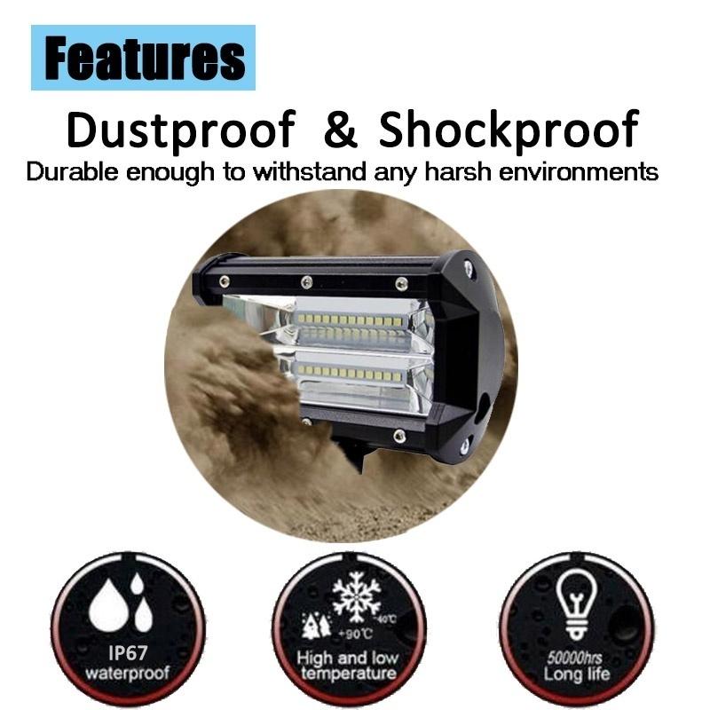 Buy 5inch 72W Work Light Spot Light LED Car Work Light Bar for Car ...