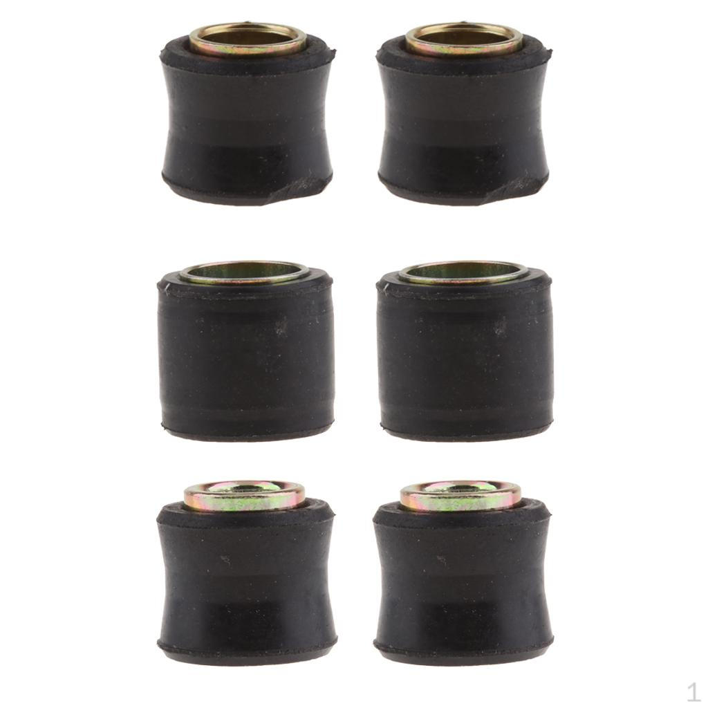 Buy 6pcs Motorcycle Shock Absorber Suspension Bushing Rubber Bush 12/10 ...