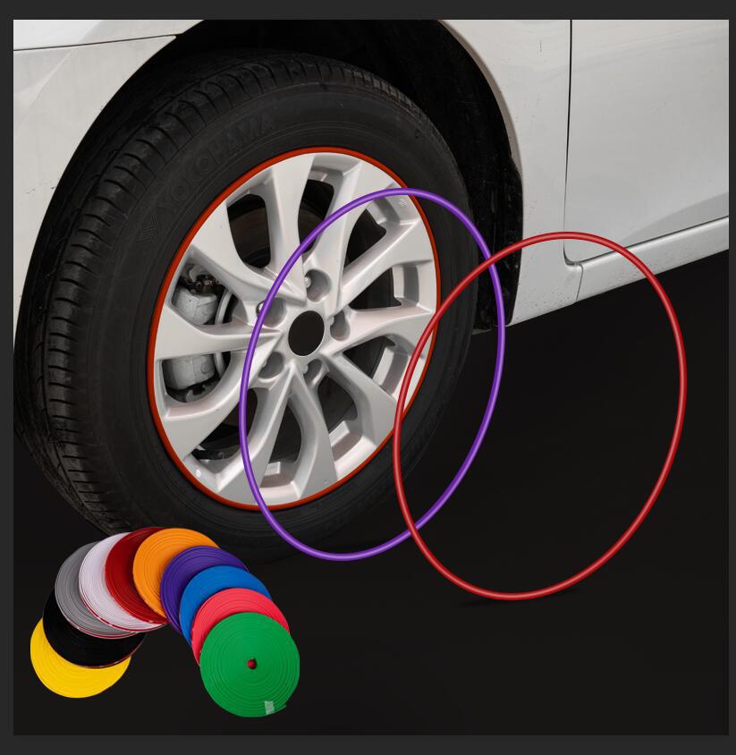 Satın alın 8M Car Vehicle Color Wheel Rims Sticker Protectors Decor ...