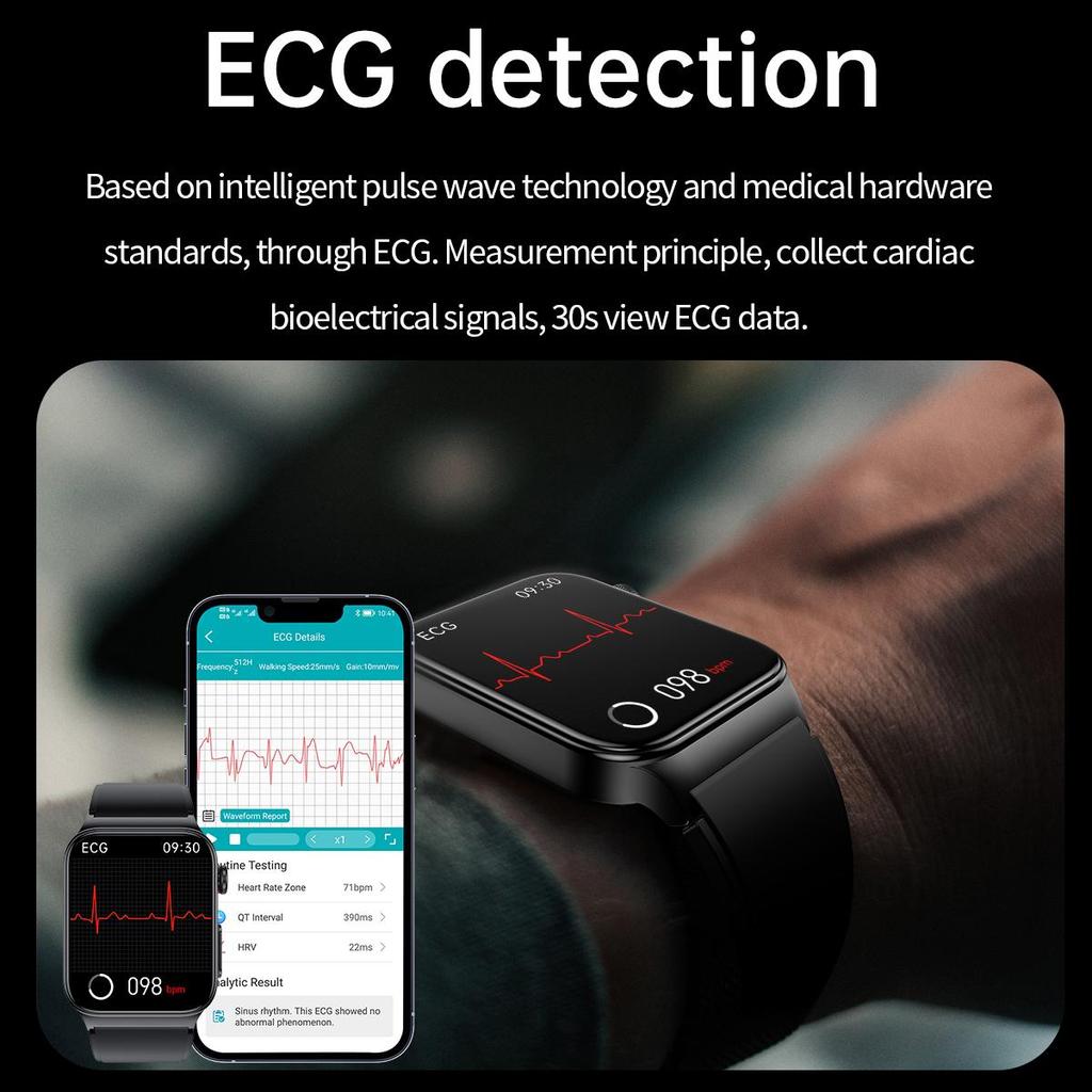 Buy Zodvboz New ECG+PPG Smart Watch Men Laser Treatment Of Hypertension ...
