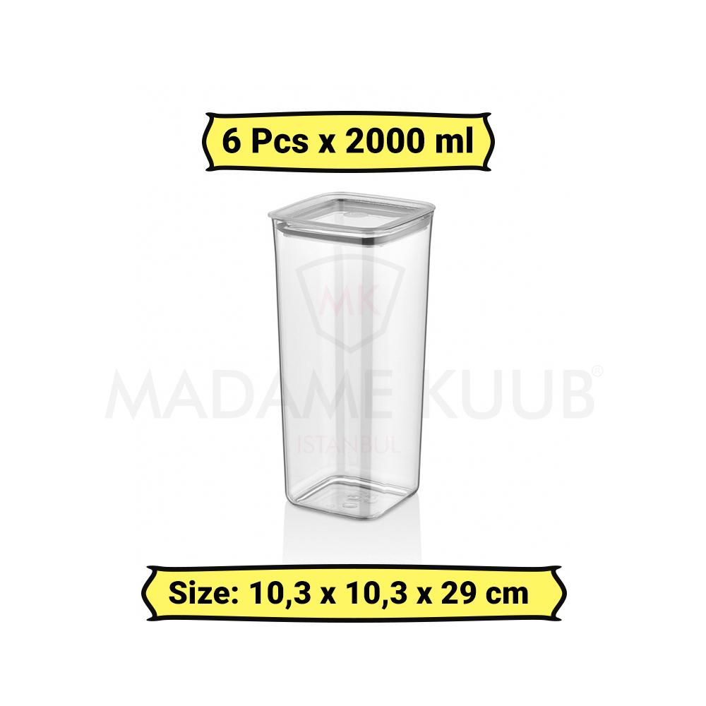 Buy 6 Pcs Sude Kitchen Food Storage Box Organizer Container Set ...