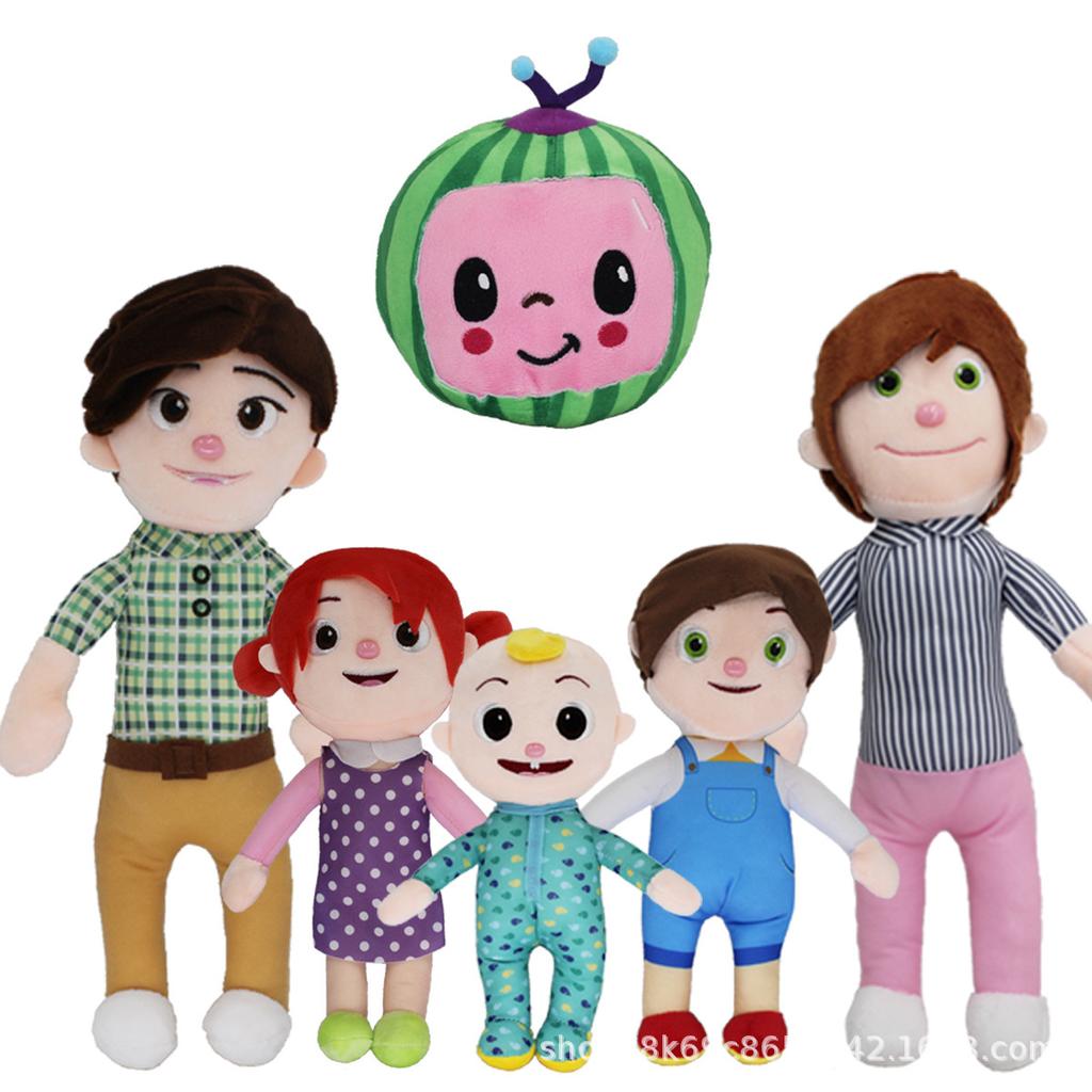 Buy Children's Toys CoCoMelon Watermelon Doll JJ Little Boy Plush Toy ...