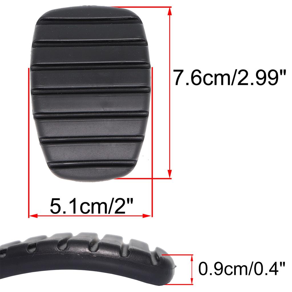 Buy Rubber Brake Clutch Foot Pedal Pad Covers For Renault Captur J87 ...