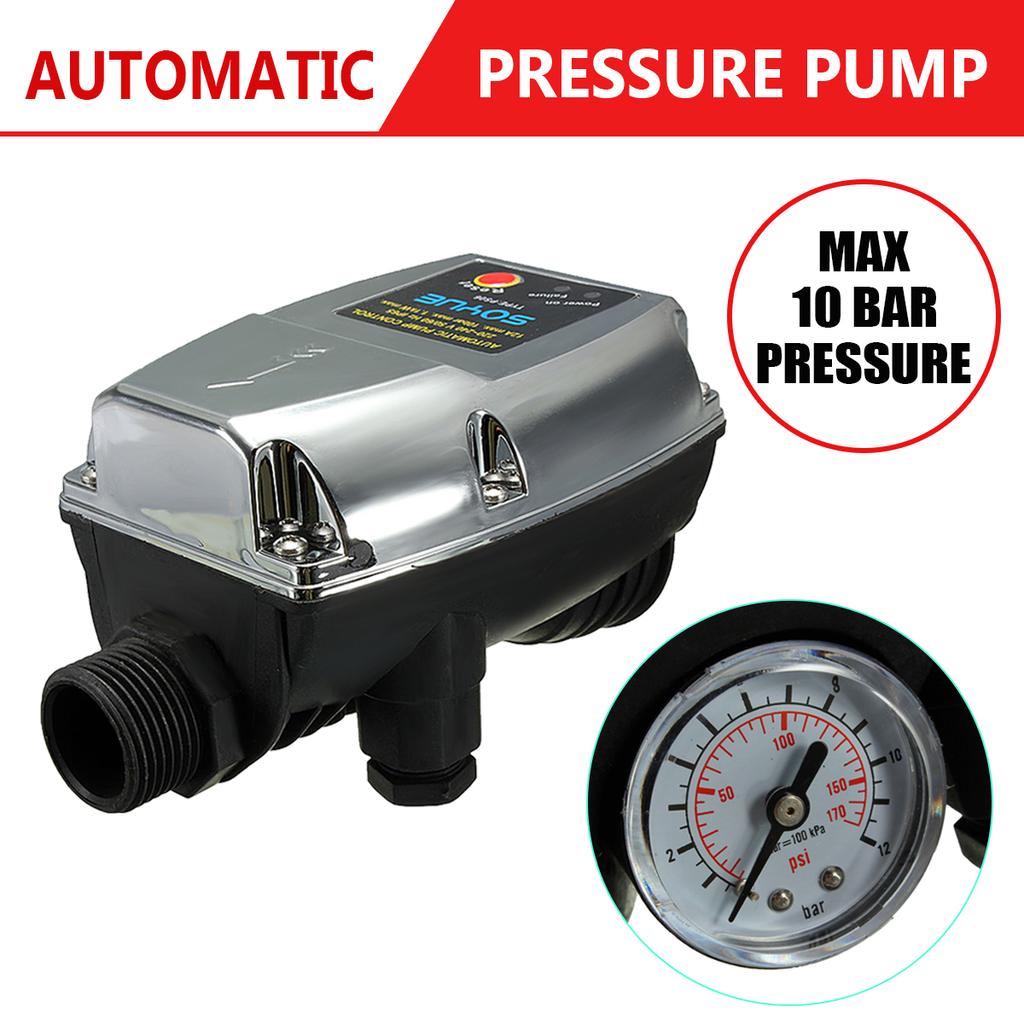 Elektronische Wasserpumpe DruckregelungAuto Schalter mit Messgerät ...
