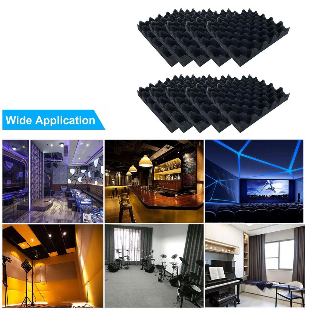 Buy 10pcs Soundproof Sponge Reduce Noise Widely Use Sound Absorb Foam ...