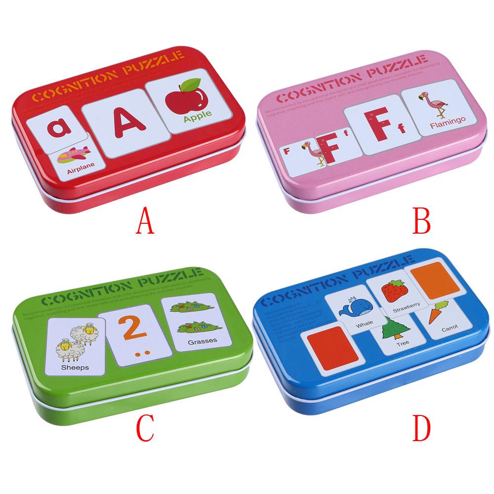 Buy Cognitive English Learning Puzzle Toy Kid Educational Toys Baby ...