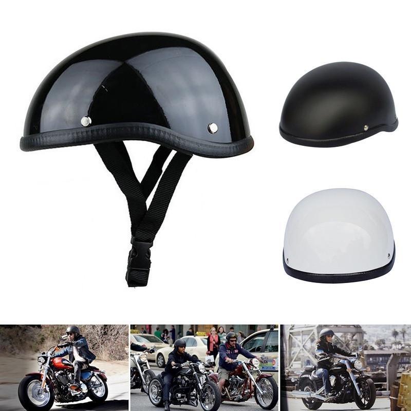 Buy Motorcycle Half Face DOT Approved Retro Personality Bike Cruiser ...