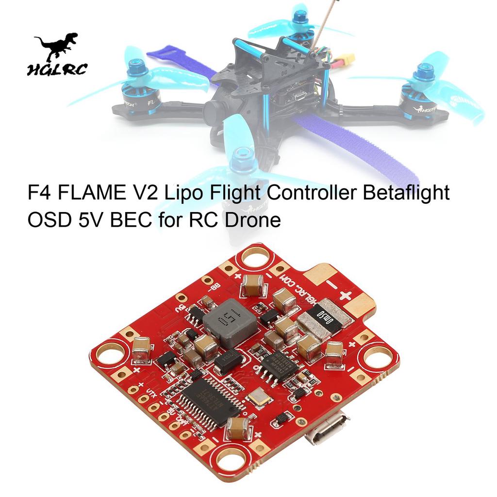 Buy HGLRC F4 FLAME V2 Lipo Flight Controller Betaflight OSD 5V BEC for ...