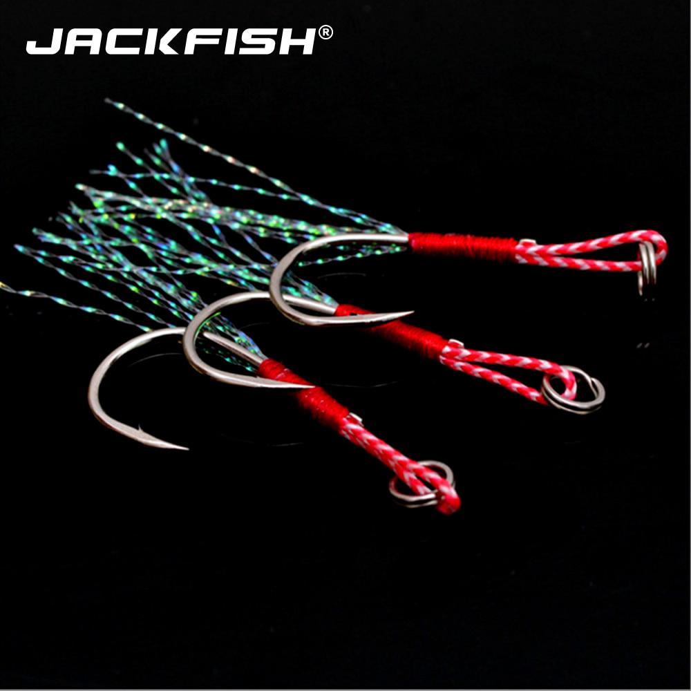 Cheap 10pcs/lot Fishing Hooks with Line feather roped Fishhook Barbed ...