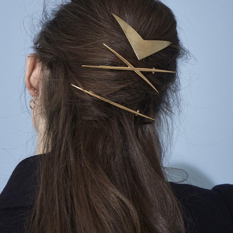 Buy Geometric Polishing Hairpin Hair Hoop Hair Strap Women Hair Jewelry ...