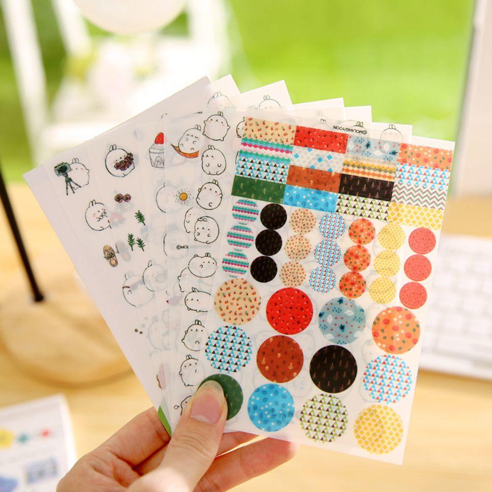 6Pcs Cute Cartoon Scrapbooking Rabbit Potato Season 2 Sticker uygun ...