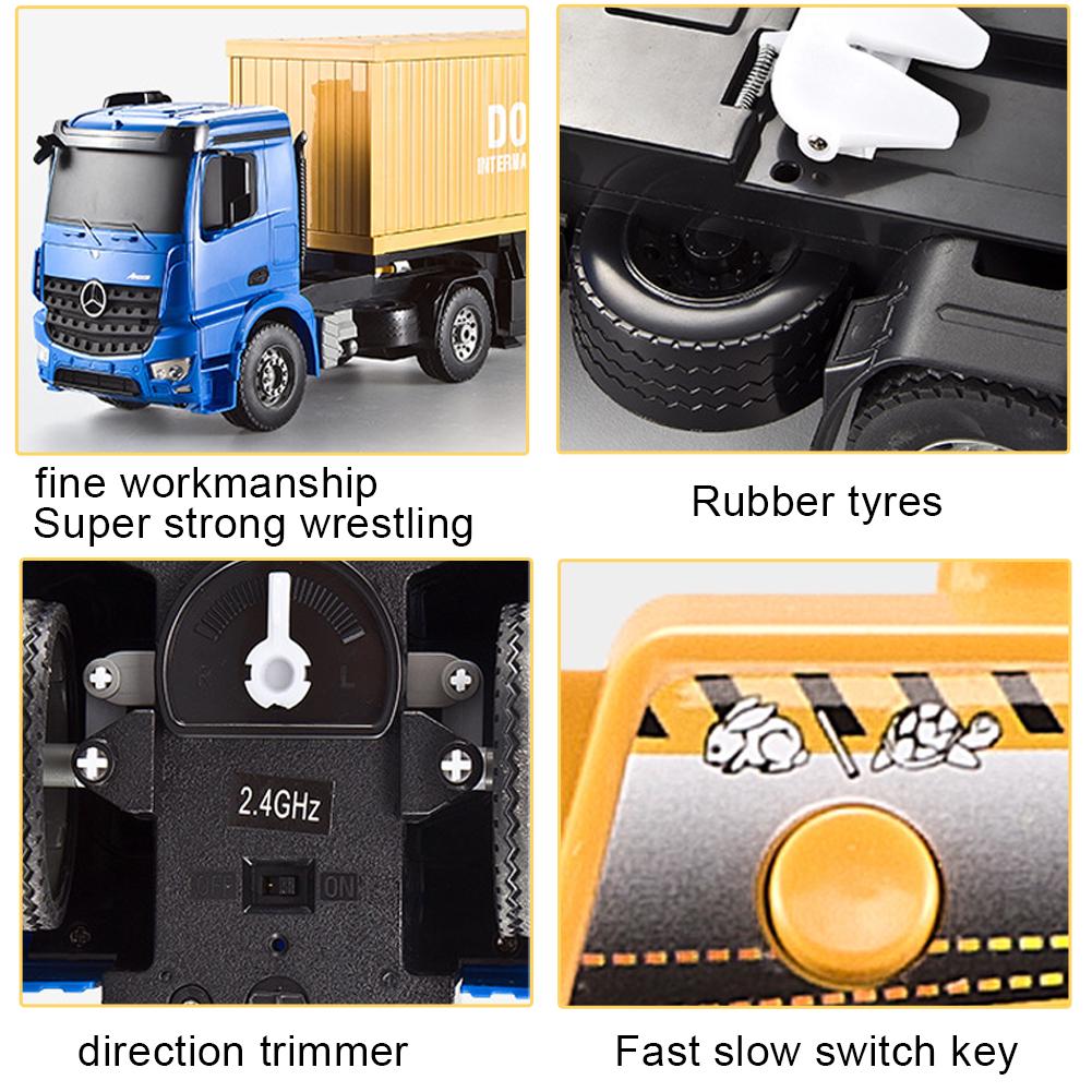 Buy For Double Eagle E564-001 Container Truck Big Truck Model Flat ...