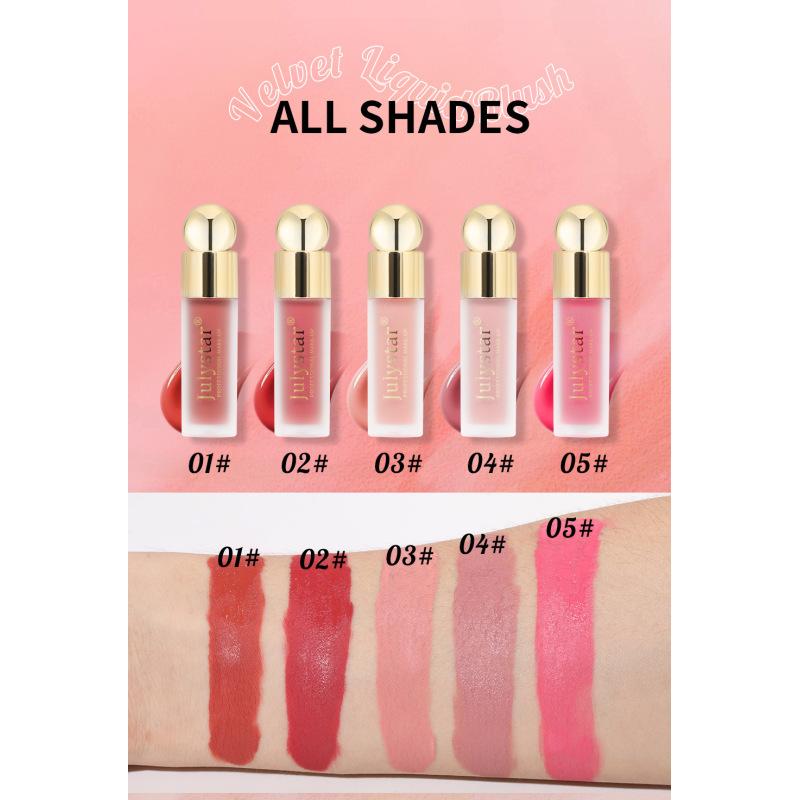 Cheap Julystar Beauty Single Color Matte Liquid Blush Natural Long ...
