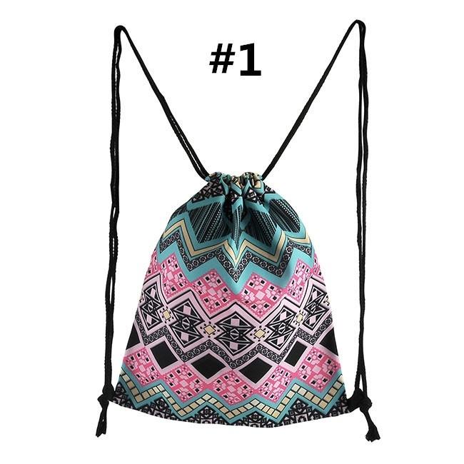 Fashion Girl 3D Printed Drawstring Backpack Sackpack Shoulder Bag for ...