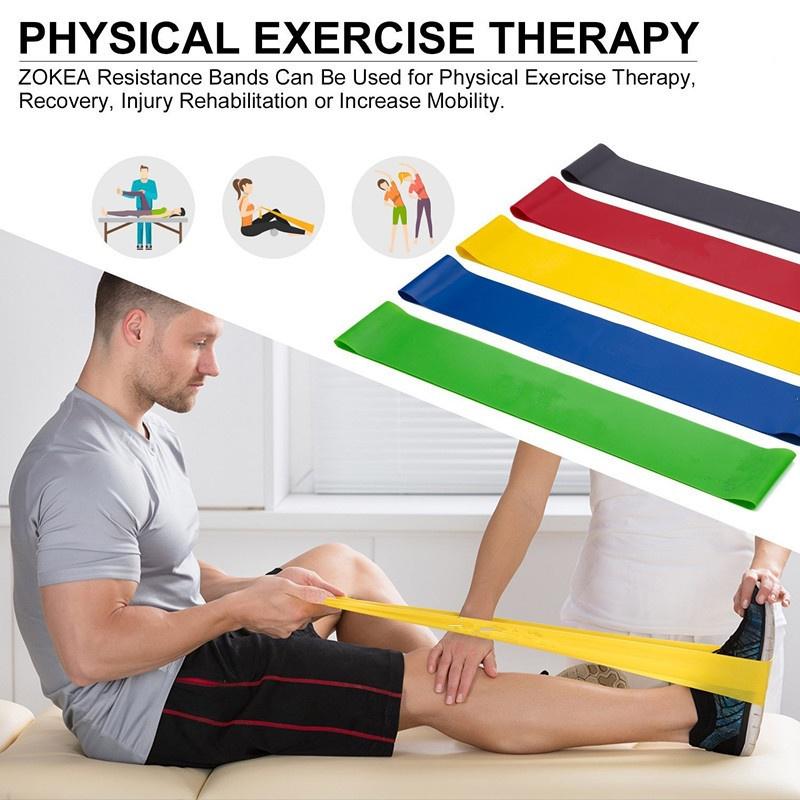 Buy 5 Levels Resistance Band Set Training Workout Rubber Loop Bands ...