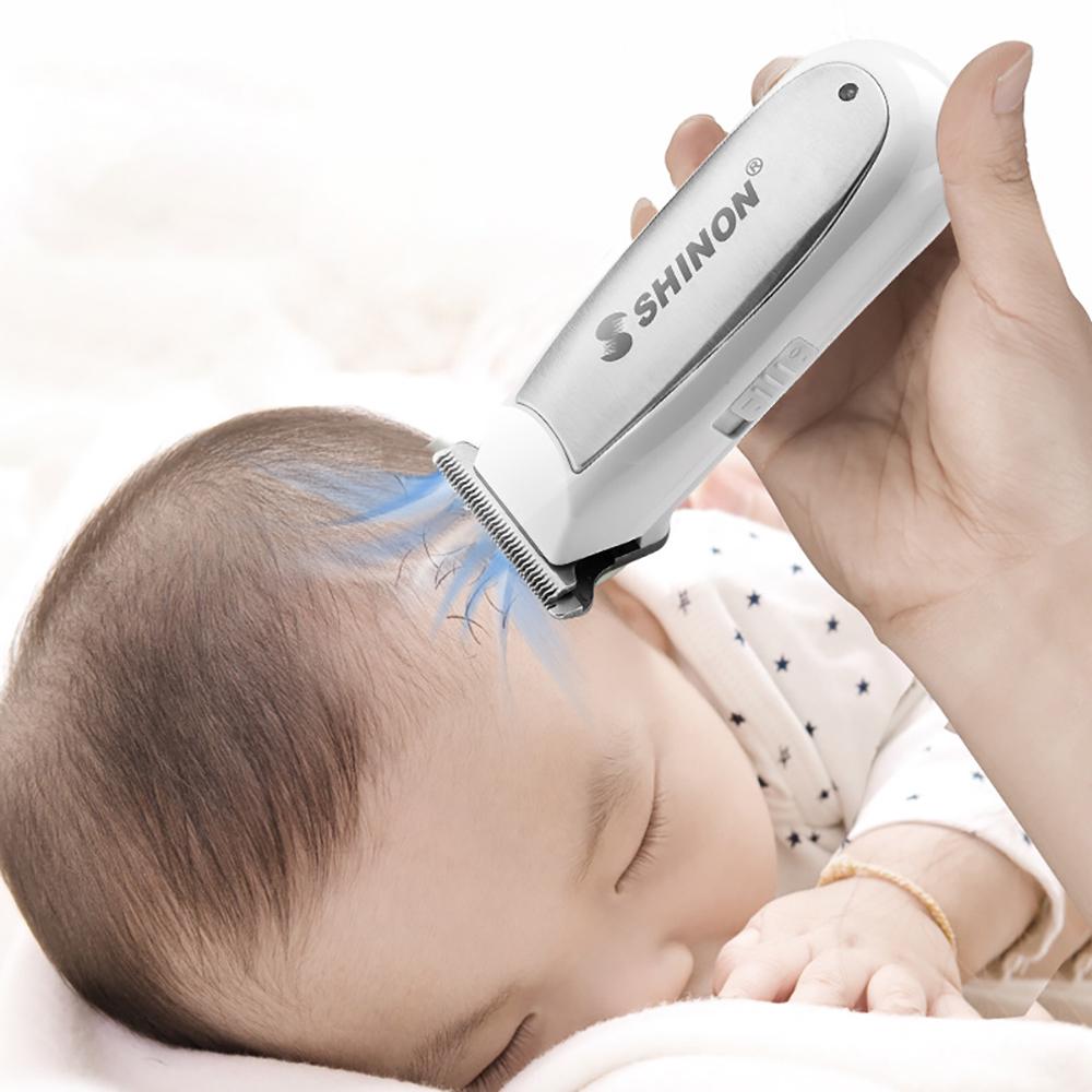 Buy Mini Electric Baby Hair Clipper Silent USB Rechargeable Shaver ...