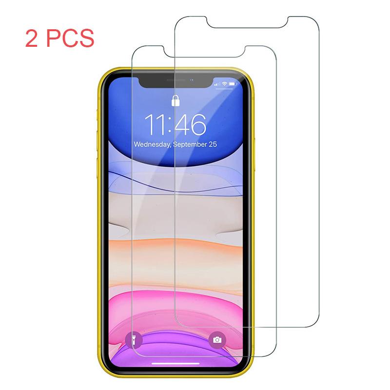 Buy 2 Pcs Tempered Glass for iPhone 11 Screen Protector for IPhone 11 ...