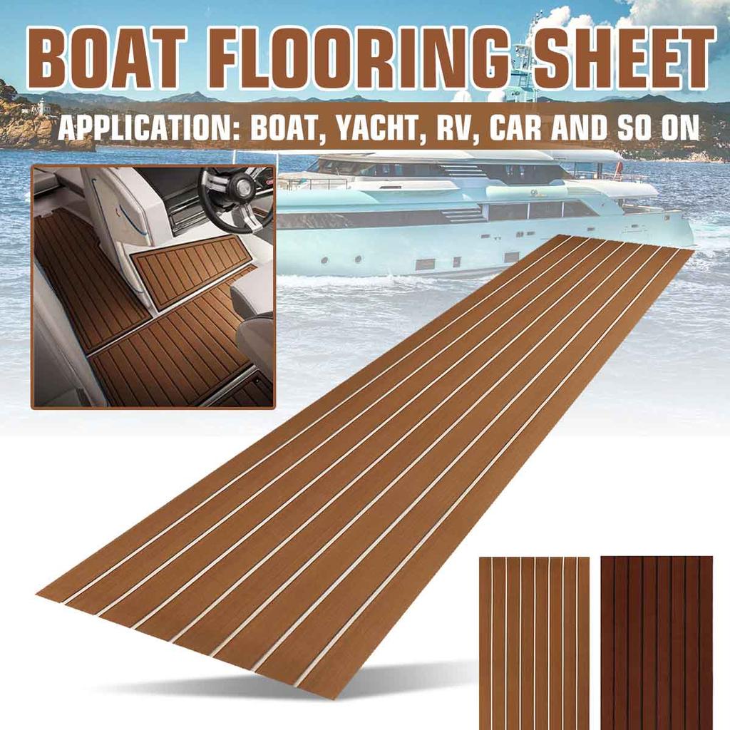 Buy 2400x450x6MM EVA Foam Boat Marine Flooring Mat Faux Teak Decking ...