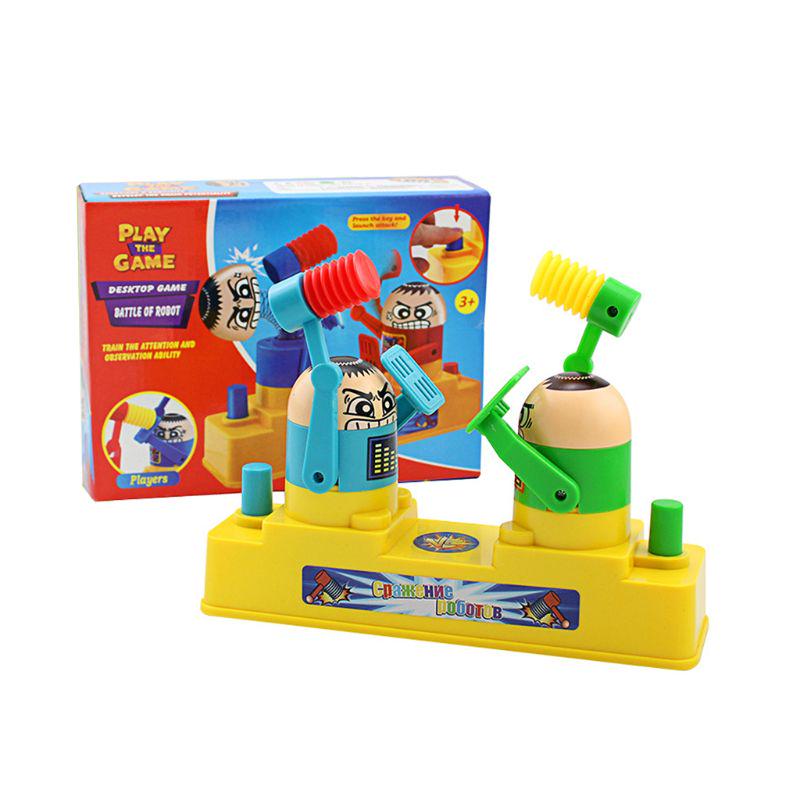 Buy Double Battle Board Interactive Table Game Hammer Robot Puzzle Toys ...