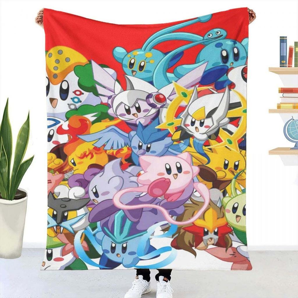 Buy 3D-Printed Blanket Pokemon Bikachu Flannel Blanket Bed Throw Soft ...