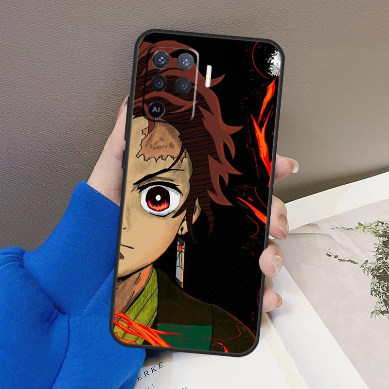 Köp Anime Demon Slayer Tanjiro Phone Case For OPPO A54 A74 A94 A53S A1K ...