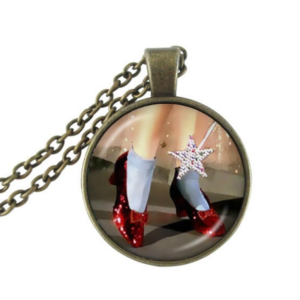 Necklace Ruby Slippers Pendant Necklace Fashion Jewelrychoker Necklaces ...